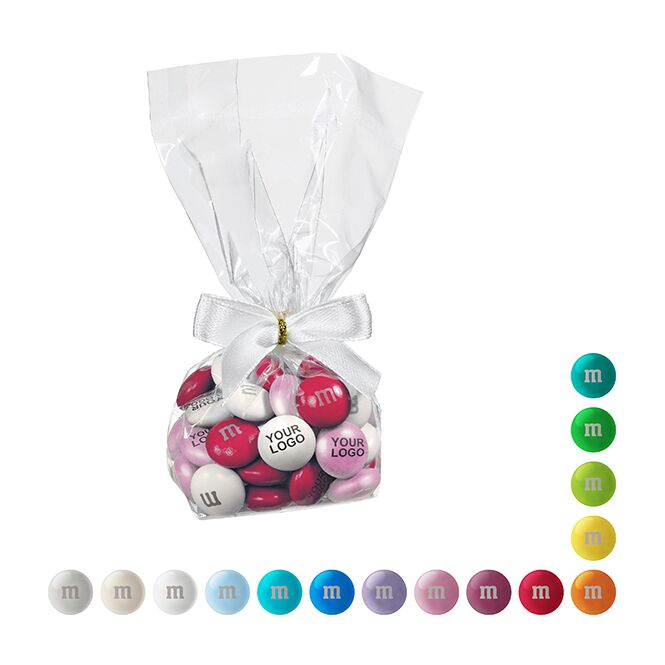 Branded Personalised M&M'S® Bag with Ribbon, 40 g | allbranded