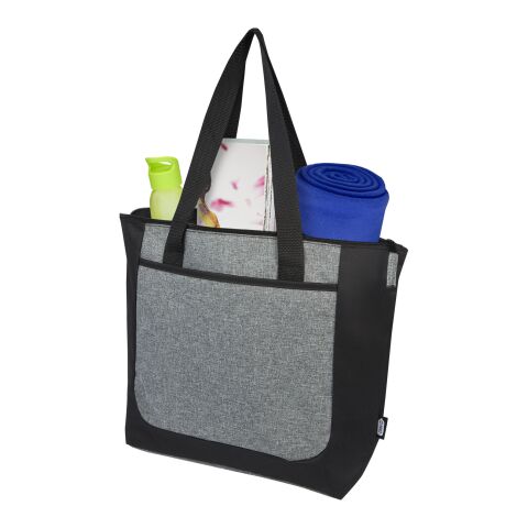 Bulk Order Reclaim GRS recycled two tone zippered tote bag 15L allbranded